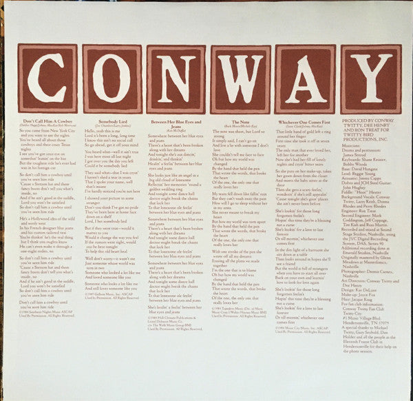 Buy Conway Twitty : Don't Call Him A Cowboy (LP, Album, All) Online for ...