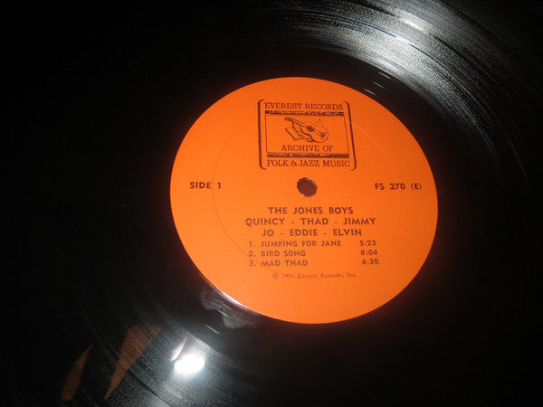 Buy The Jones Boys : Quincy, Thad, Jimmy, Jo, Eddie And Elvin (LP ...
